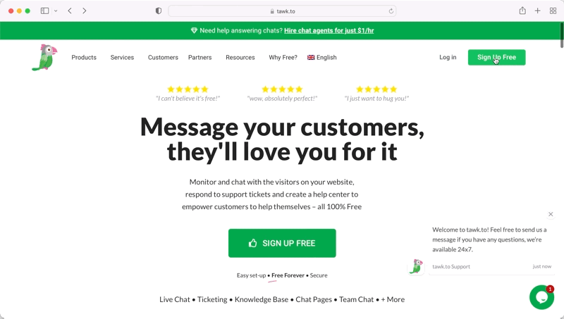 Einrichten des Live-Chat-Moduls - Tawk.to